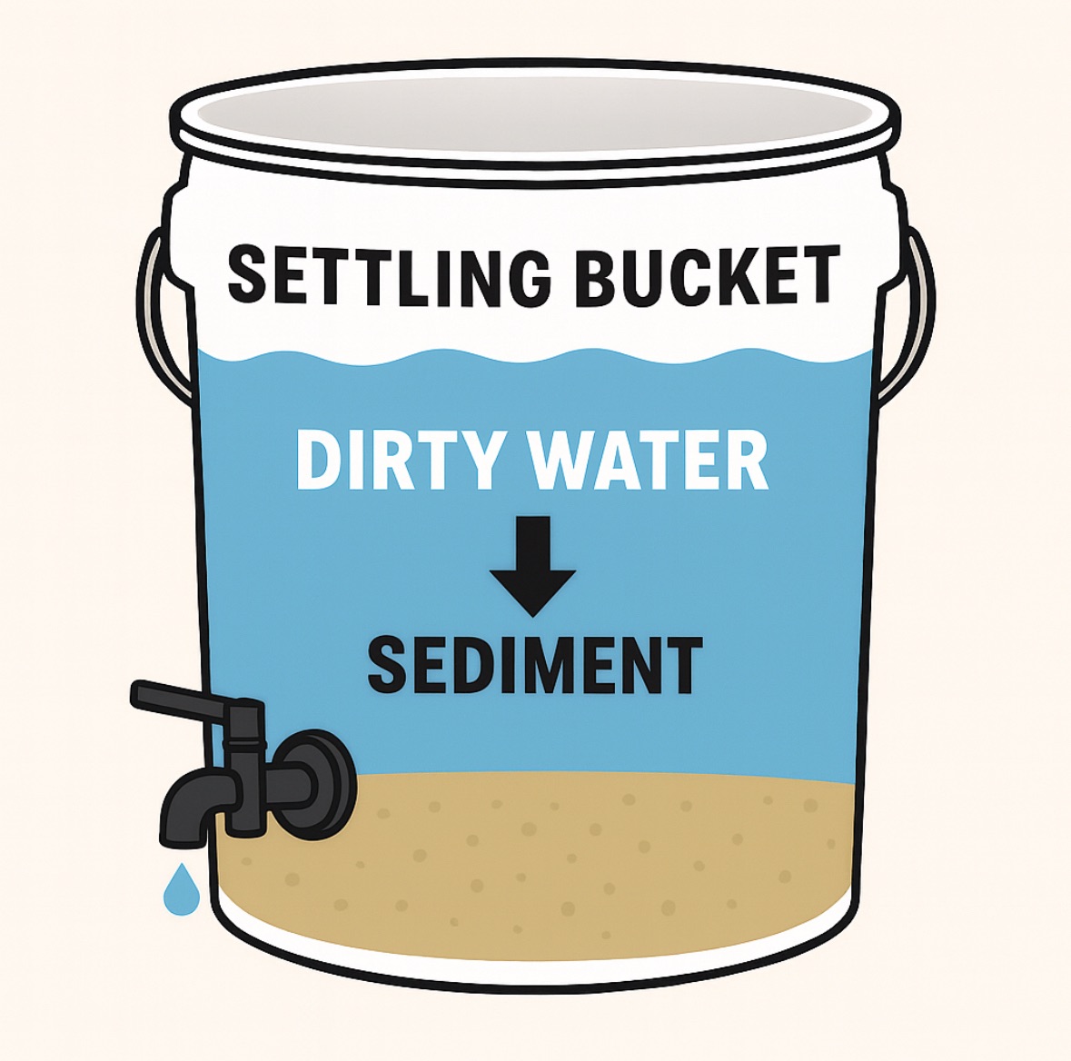 How to Build a Simple Water Settling Bucket for Emergency Use ...
